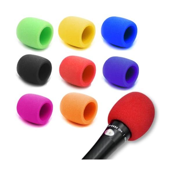 素材  高密度スポンジ素材製で、マイクの音質を損なうことなく効果的にノイズを防止します。柔らかく耐久性に優れています。 デザイン  防塵・防飛沫設計で、マイクを清潔に保ちます。カラオケや講演会など、多人数が使用する場面での使用に最適です。 ...