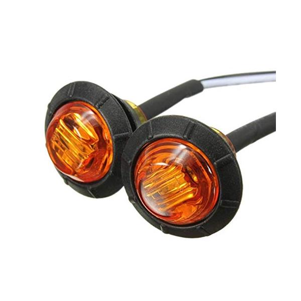 12V専用 完全防水 埋め込みタイプの小型LEDマーカーランプ2個1セットになります。バンパーに埋め込んだりステーで固定して取り付けできます。使用用途は様々でウィンカー、サイドマーカー、ポジションランプ等に使用できます。バイクのカウル等にも...