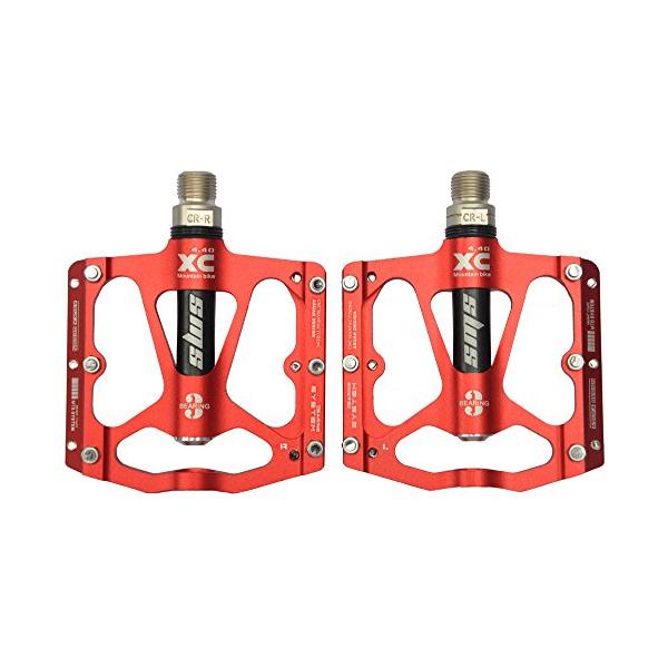 世界標準のペダル：軸心9/16インチ、ネジは世界共通仕様となっており、ほとんどのマウンテンバイク(MTB)とバイシクルモトクロス(BMX)に使用いただけます。軽量かつ丈夫：各ペダルの重量は僅か159グラムとなっており、従来のものよりも遥かに...