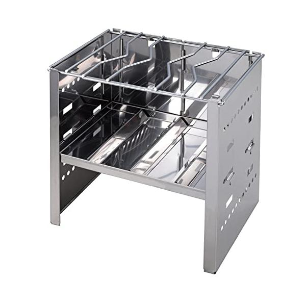 組立サイズ:(約)幅310*奥行210*高さ290mm、網サイズ:(約)295*190mm収納サイズ:(約)幅310*奥行210*高さ50mm(グリルのみ)、幅380*奥行300*厚み50mm(バッグ収納時)製品重量:(約)2kgセット内容...