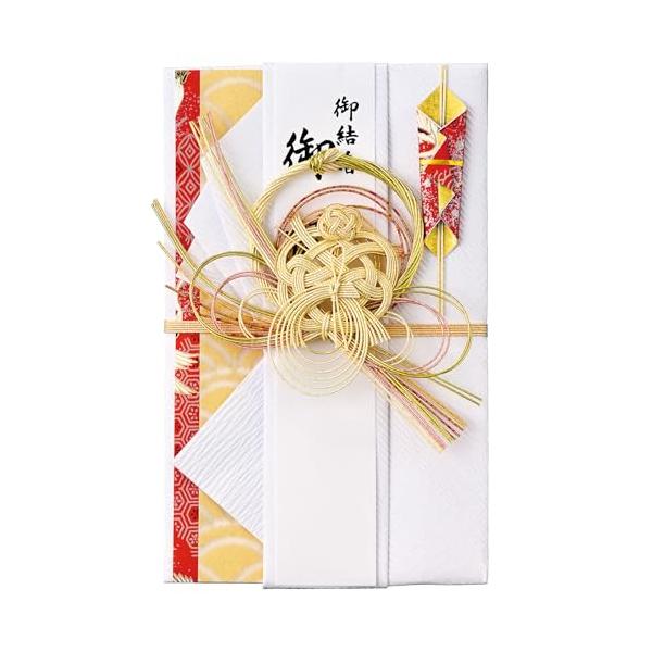 縁起物の象徴「鶴」の水引飾りに、上品な檀紙と友禅紙をあわせることで豪華さと清楚さを兼ねそなえた金封。 用途 婚礼・御祝事全般  金額の目安 5万円*100万円くらいまで サイズ 130*205mm 短冊 寿・御結婚御祝・御祝・無地中袋付文房...