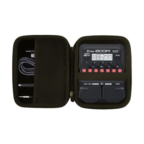 WAIYUJP収納ケース互換の ZOOM B1/G1/A1 FOUR ズーム ギター用マルチエフェクター 保護収納ケース楽器・音響機器/ギター/ギターアクセサリ/エフェクターケース