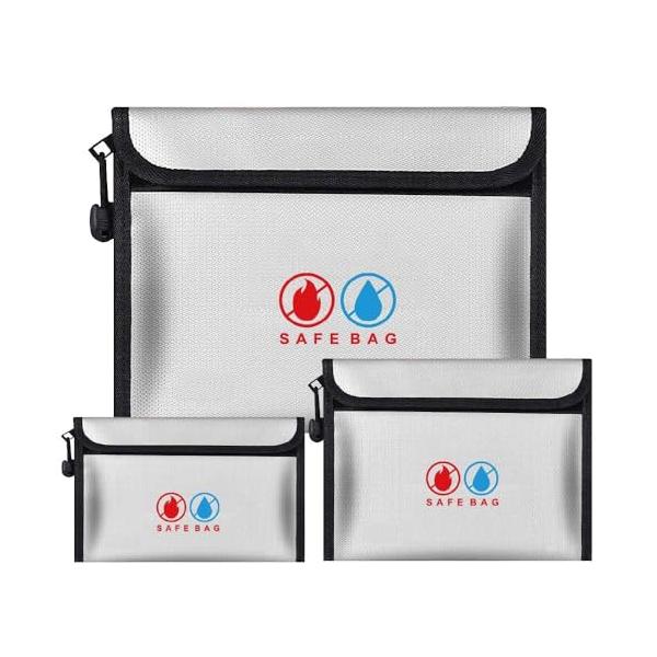 *  　耐火バッグ の決定版 　  使い分けに便利な耐火バッグ 3サイズセットです。 火災や水害からあなたの大事な物を守ります *  　S・M・Lの3サイズセット 　 様々なサイズの貴重品を適切に保管することが可能です。 それぞれ保管場所を...