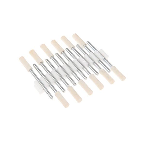 製品名：研磨ヘッド 研ぎ器 素材：高品質のウール*金属仕様：シャンク径：2.35mm 1 / 10インチ 。ヘッド直径：4mm 0.15インチ 。密度：ソフト カラー : ホワイト/シルバー。応用範囲：金型、ガラス、シリンダー、金属、宝石、...