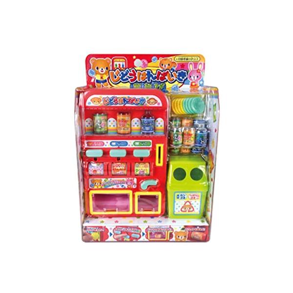 コインを入れてレバーを下げるとドリンクが出てきます。スロット・ゴミ箱付き。本体サイズ:W180*D83*H255mm対象年齢:3歳*おもちゃ:赤ちゃん・幼児のおもちゃ