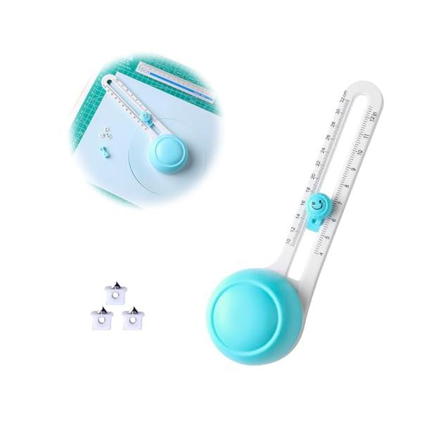 円カッターセット ：この円カッターセットには、円カッターと3つの替え刃が含まれており、直径10-32cmの大きな円を簡単にカットすることができます。 ワンクリックで正確なサークルを素早く作ることができ、オフィスワーカーがオフィスラベルを作っ...