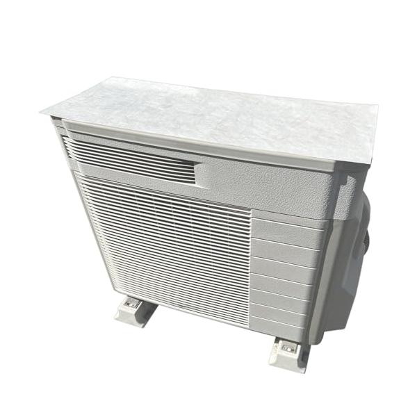 ・サイズ： 約 100*40*0.1 厚さ cm・材質：ポリエチレン不織布 米国デュポン社タイベック* ・カラー：ホワイト・セット内容：本体1枚、取り付けシール8個・適応サイズ：幅約100cm以下、奥行約40cm以下の室外機・原産国：日本D...