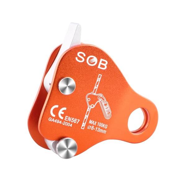色：オレンジ* 素材 アッセンダープーリーは航空7075アルミ合金を採用していて、強度が高くて、超軽量です* 強度 最大支持力は100kgです。直径8 - 13mmのロープに適しています。サイドプレートはスライドできるのでロープの位置を問わ...