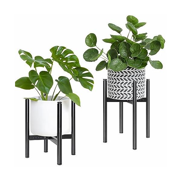 頑丈な耐久性と頑丈性 厚みのある高品質スチール製のこのプランターラックは、ダブルクロスバーデザインを採用し、木製のプラントスタンドよりも丈夫で頑丈です。 このデザインは、重い植物の重量に耐えるだけでなく、より安定したサポートを提供します。 ...