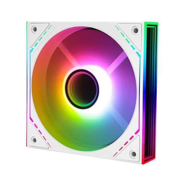 [高性能冷却ファン] 4PIN PWMファンケーブルインターフェースを介してマザーボードの自動速度制御を行い、マザーボードの温度に応じて速度を決定することができます。CPUファンには、4ピン電源コネクタとシリアルARGB照明コネクタ付きケー...