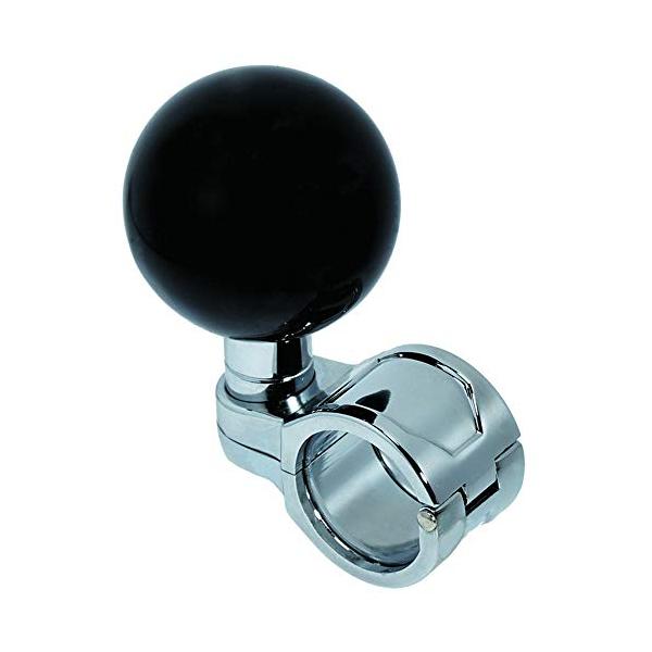 ハンドルスピンナー マル 新バンド ブラック車＆バイク:カーパーツ:内装パーツ:ステアリング・パーツ:ハンドルスピンナー