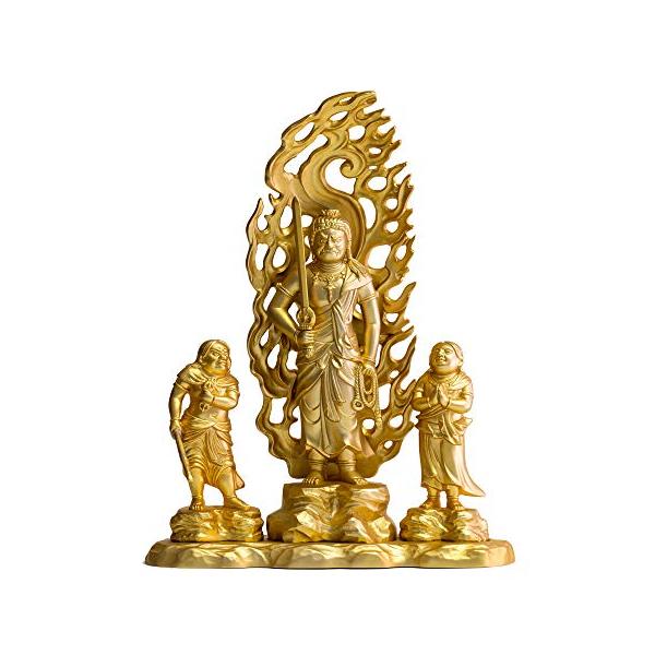 シリーズ：守護尊(高岡銅器)本体サイズ：高さ16*幅12.7*奥行4.5cm (身丈9.5cm)　重さ：約745ｇ材質：合金製 仏師 牧田秀雲 原型 　純金メッキ仕上げ　 高岡銅器/日本製*製品内容：本体　化粧箱入*酉(とり)年生まれの人の...