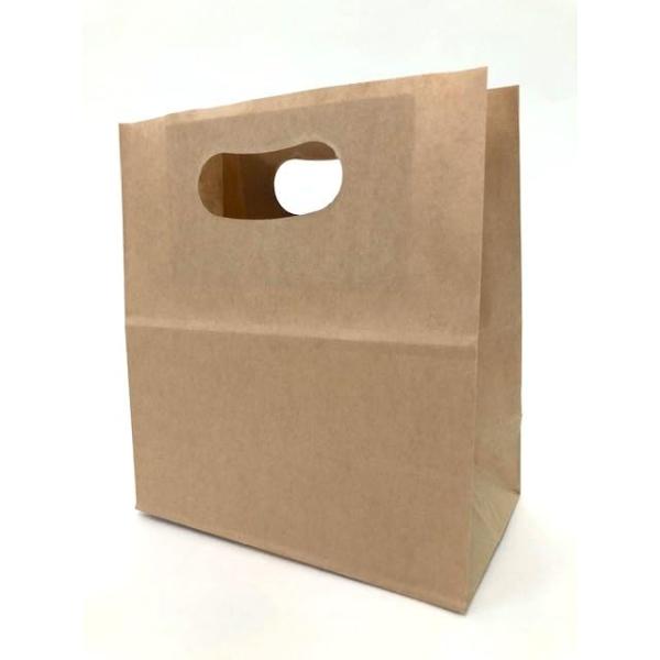 持ち手にはボール紙、袋底には補強紙を貼ることで強度をあげているので持ち手部分が握りやすく、重さがある物への使用にも適しています。お菓子やケーキを入れるギフト袋として、カフェ等のお店で、バレンタインやハロウィンのイベント用など様々なシーンでお...