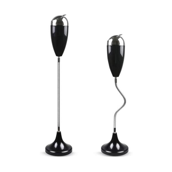 フレキシブルパイプを採用して方向・高さをご自由に調節できます。高さは約45‐75ｃｍ調節できます。スチール製、サビ、熱による変形などの心配はなく、耐久性に優れます。大容量設計、約4〜5箱程度ストックできる大容量。灰皿は取り外して丸洗いも可能...