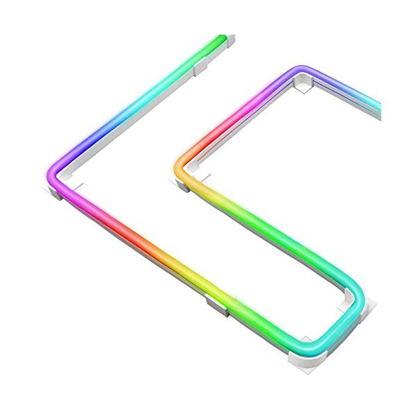 内蔵のライトディフューザー - 光を柔らかくしてブレンドし、継続的で滑らかな効果をもたらす光拡散ケーシング。3種類の取り付けブラケット、90度、180度、フラットマウント、およびPCケースに取り付けるための3M粘着テープが含まれています5V...