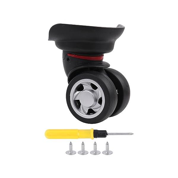 ユニバーサル スイベル キャスター ホイール 左のスーツケース車輪 (1L) 115Wシリーズ W055 ホイール交換 (ブラック)文房具・オフィス用品/オフィス家具・収納/オフィス家具小物・パーツ/キャスター・固定脚