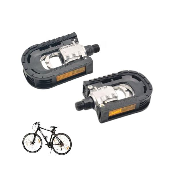 輪行時の収納問題を解消 自転車を利用する際、特に公共交通機関を利用する場合、ペダルの存在が収納を妨げることが多いです。この折りたたみペダルは、コンパクトに収納できるため、電車やバスでの輪行時に困ることがありません。 安全性を高める反射板 夜...