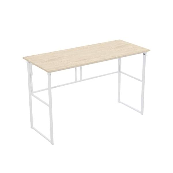 サイズ:幅120*奥行50*高さ75cm材質:天板:MDFメラミン樹脂加工，水や汚れに強く、耐久性も優れて、お手入れも簡単です；フレーム:スチール粉体塗装，水や汚れ、摩擦に強い粉体塗装折り畳み可能なデザイン：折りたたみできるので、使わない場...