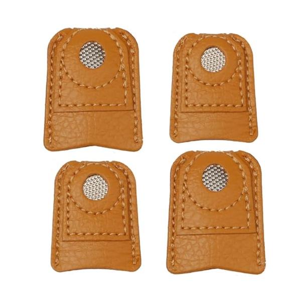 信頼性の高い材料 これらのルーフフィンガープロテクターは人工皮革で作られ、くぼみのある金属皿、丈夫で耐摩耗性があり、実用的な設計により、縫製中に汗を吸って通気することを確保し、良好な使用体験をもたらします。 サイズ情報 1つのパッケージには...