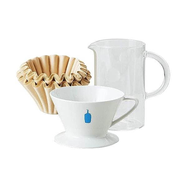 ご自宅でも本格的な味わいをこれからハンドドリップを始めたいという方に向けたギフトセットをご用意しました。ブルーボトルコーヒーが考える”おいしさ”を表現するために開発された「ドリッパー」「フィルター」「カラフェ」の3点を、専用のギフトボックス...