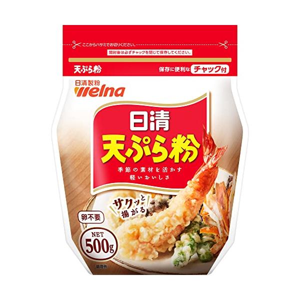 100g当たり エネルギー356kcal、たんぱく質8.3g、脂質1.6g、炭水化物77.2g、食塩相当量0.50g食品・飲料・お酒:粉類:天ぷら粉