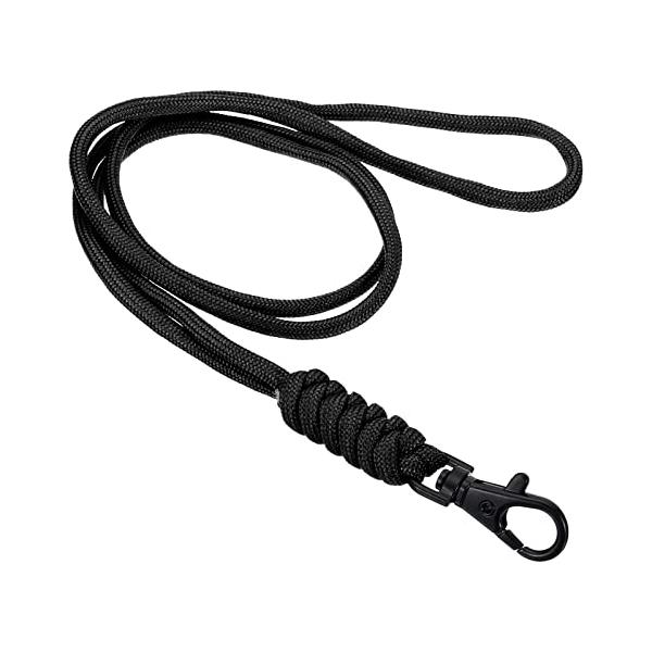 カラー：ブラック; サイズ：45 x 0.4 cm(L*W)利点：ポリエステル素材を使用しており、耐摩耗性があり、着心地が良く、柔らかく軽量で、長時間使用しても耐久性があります。説明：使いやすく、鍵、従業員カード、IDカードなどを簡単に持ち...