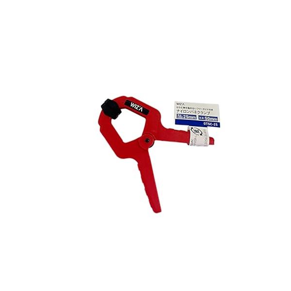 用途:工作物の接着や釘打ちなどの仮止めの際にサイズ(約):D58*47*H13mm重量(約):4gクランプ部(フリーガイド)サイズ(約):D9*W10*H3mm口開きサイズ(約):25mmふところ深さ(約):20mm注意:ナイロン製のため、...