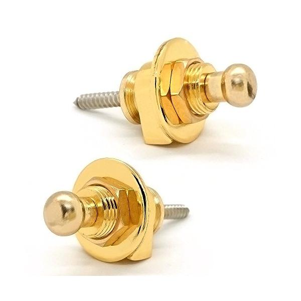 激しい演奏でもストラップが外れないロックピン。ストラップをボルトでしっかり挟み込むので緩んで外れる心配なし。2個セットで前後どちらもロックピン化。ワンタッチで着脱できるので、ストラップを簡単に交換できます。付属の木ネジはネジ径3.8mm、長...