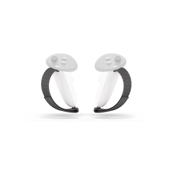 高い互換性 - Meta Quest 3/3Sに対応し、充電ドック、コンパクト充電ドック、携帯用ケースと併用できます。長時間のプレイも快適ほ - とんどの手のサイズにフィットする上質なストラップで、誰でも楽しくプレイできます。しっかりホール...