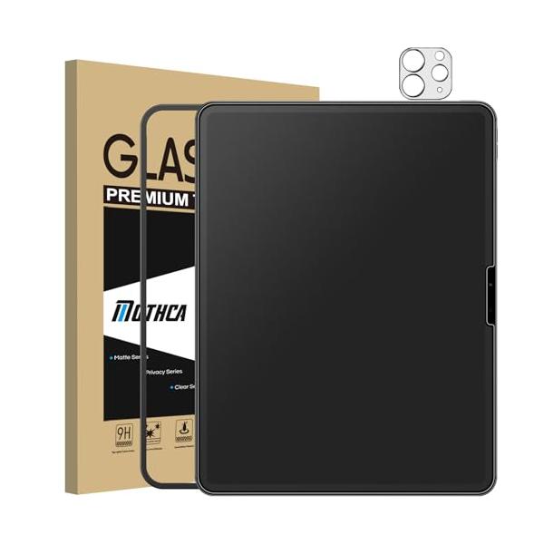 アンチグレアフィルム iPad Pro 13インチ M5 2025/M4 2024対応。表面にアンチグレア加工が施されており、光の反射や映り込みを抑え、光の反射が少なくて見えやすく、長時間で、iPad の画面を見ていたり、Youtubeを視...