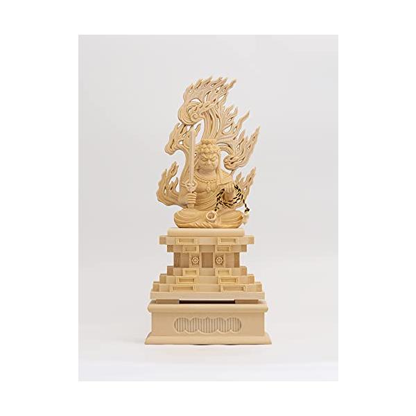 シリーズ：木彫り十二支守護本尊 木地仕上げ *酉(とり)年生まれの人のお守り本尊本体サイズ 約：高さ225*幅105*奥行82mm  身丈77ｍm)　重さ：240ｇ材質：木製 桧木  製造/中国製　*製品内容：本体　化粧箱入　*本体は各パー...