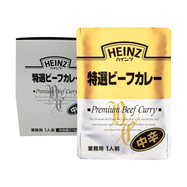 内容量:1箱 210g*10袋 業務用 レトルトカレー 中辛ひとクラス上のビーフカレー丁寧に焼き上げた牛肉と炒めた玉ねぎ原材料: 牛肉、炒めたまねぎ、大豆油、小麦粉、ウスターソース、しょうゆ、りんごパルプ、ポークエキス、フルーツチャツネ、カ...
