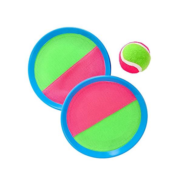 強力な粘着性 ：私たちの吸盤ボールと粘着ターゲットラケットは、高品質な素材を使用して作られており、強力な粘着性を持っています。ボールやラケットにしっかりと吸着し、投げやキャッチがより安定し、ゲームの楽しみを増やします。 安全性と信頼性 ：吸...