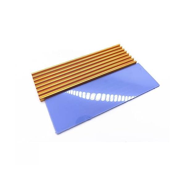 このNVMe M.2ヒートシンクはM.2 2280 SSDと互換性があります。 ラップトップやデスクトップコンピューターに広く適合し、Samsung 850 EVO、860 Eアルミ製素材、真に効果的な高性能冷却。3mm厚パソコン・周辺機器...