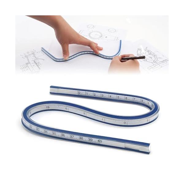包装内容 40 cmサイズのフレキシブル定規を1本お届けします。 使いやすい 曲線を描く時、まずその上の十分な数の点を確定して、フレキシブル曲線定規をねじって、それに異なる位置の点を接続させて、それから力を入れて押した後に、ペンで定規に沿っ...