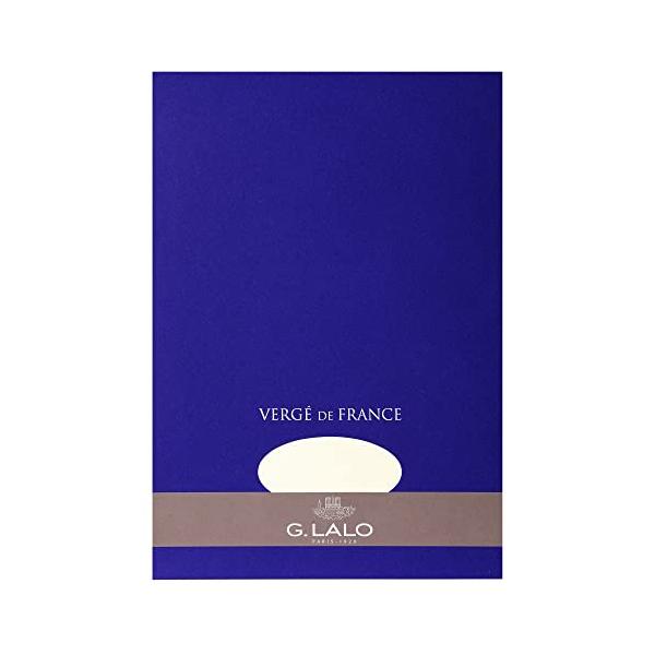 G.Lalo ヴェルジェ・ド・フランス 便箋 A4 ホワイト gl12700文房具・オフィス用品/封筒・はがき・レター用品/便せん
