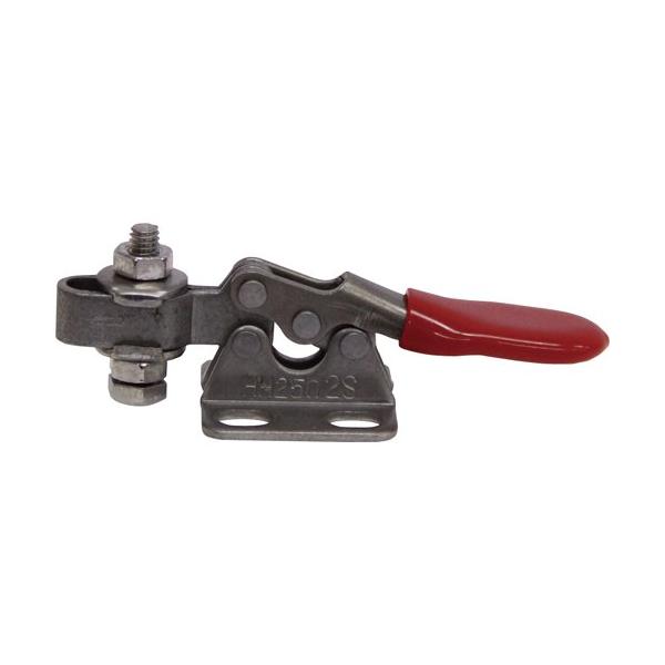 全長(mm):69付属ボルト径:M4*20(SUS)クランプアーム移動角度(*):95ハンドル操作角度(*):70製品刻印:HH250-2S締圧力(kN):0.27締圧力(kg):27SUS304M4*20 六角ボルト、ナット2個、座金2枚...