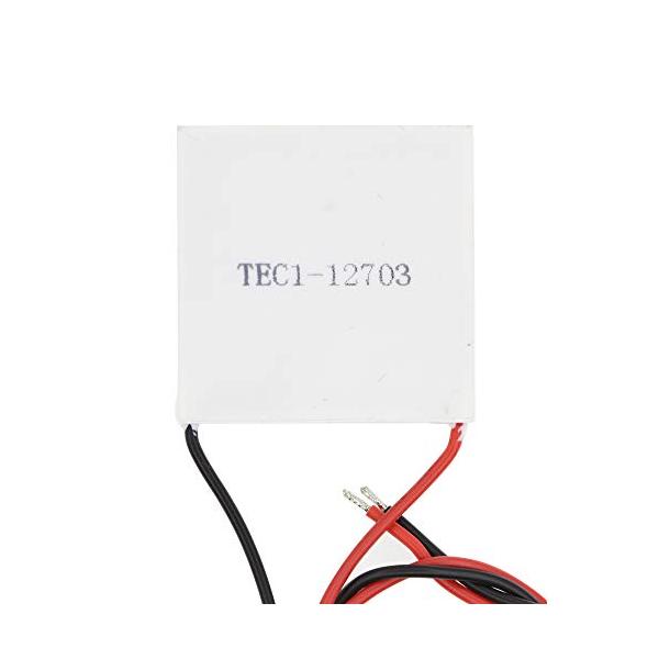 サイズ：TEC1-12703 1PCS部品番号: TEC1-12703。定格電圧: 12V。電圧 (最大温度差): 15V。最大温度差の電流: 3A。冷却電力: Qcmax 22W。最大温度差:*Tmax(Qc*0)60*。動作温度: -5...