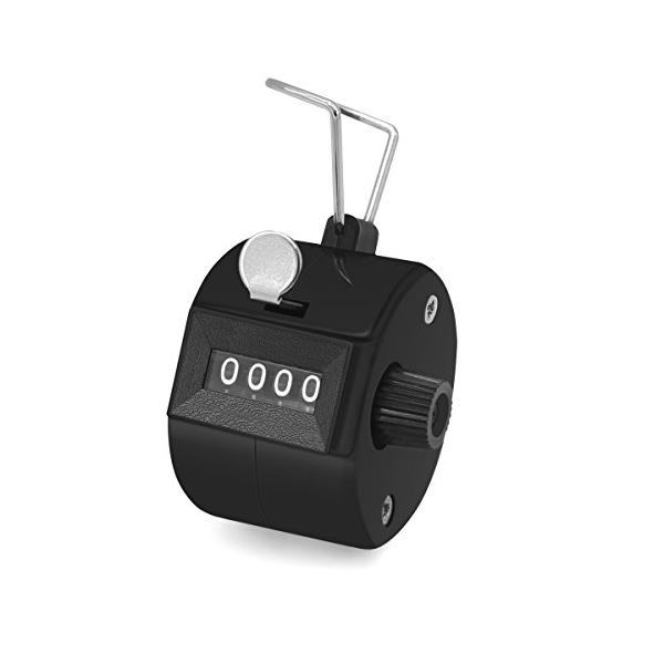 数量の計測に便利な数取器です。1から9999までカウントが可能です。0点復帰装置付、4桁、ストラップ付。小型で持ち運び便利：手持型カウンターは小さくて軽い、片手でリングに人差し指をかけて、手にしっかりと握る可能なので、計測は快適です。丈夫で...