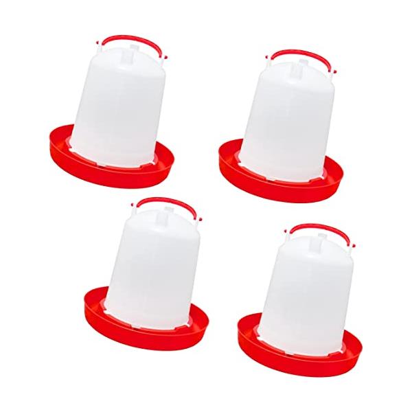 お皿の水が減ると、ドーム型容器に入った水が自動で給水される、鳥、ペット用自動水やり器です。屋外で放し飼いの鶏や、旅行等で不在の場合の水やりにご利用ください。大きな桶等に一度に大量の水をやると、鳥が足を突っ込んでしまったり、長い時間で水自体が...