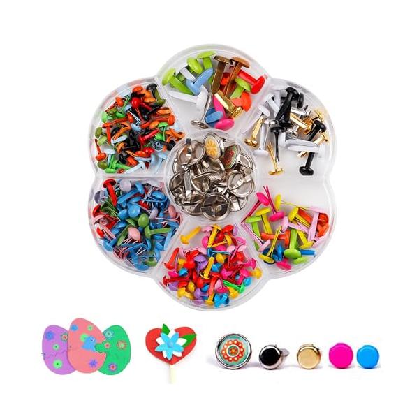 サイズ 6-12mm。数は十分です。割りピンのサイズは日常生活で非常に実用的なアイテムであり、手作りのプロセスでのカラーマッチングのニーズを満たすこともできます。 高品質 ：割りピンは高品質の金属でできており、使いやすい特別な割りピンのデザ...