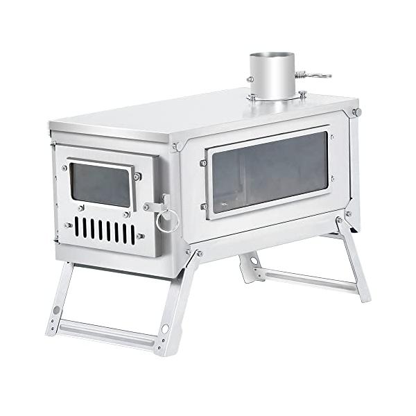 材質:本体はチタンを採用、特徴が軽量且つ丈夫で、そして、耐食性や耐久性に優れていて、錆びることなく、耐熱性及び耐低温特性に優れております。また、火にかけて、チタン独特の焼き色を楽しめることができます。窓は微結晶耐熱ガラスを採用、熱に強く、何...