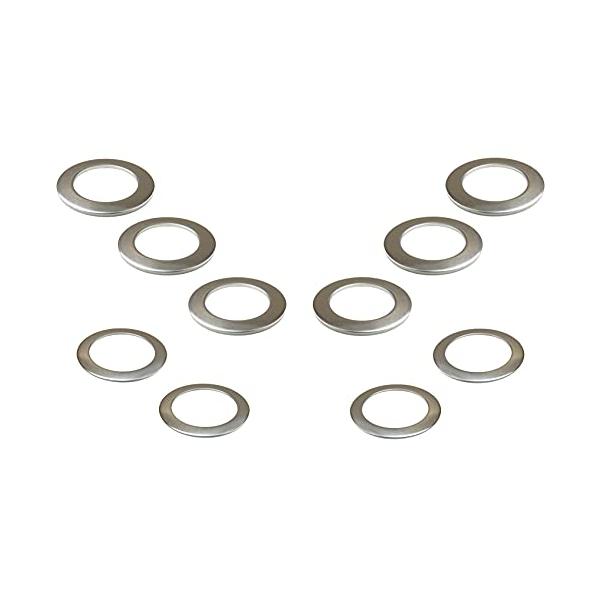 自転車用の、ペダル(9/16インチ,14.29mm)とクランク間に使用するスペーサー ワッシャ です。内径φ14.3mm 外径φ20mm 厚さ0.5mm 4枚 、 内径φ14.3mm 外径φ22mm 厚さ1mm 6枚の計10枚セットです。2...