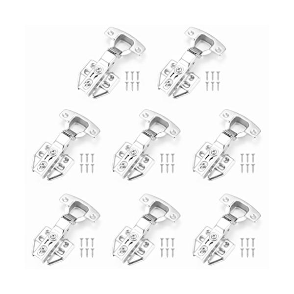 使い方 材質：304ステンレス。家具、クローゼット、下駄箱、システムキッチンなどに使用される蝶番。 仕様 スライド蝶番*4、ネジ*24。銅の芯 油圧、前後、左右に調整可能。 サイズ 約  蝶番カップ径 : 35mm、［カップ掘込深さ］ 最小...