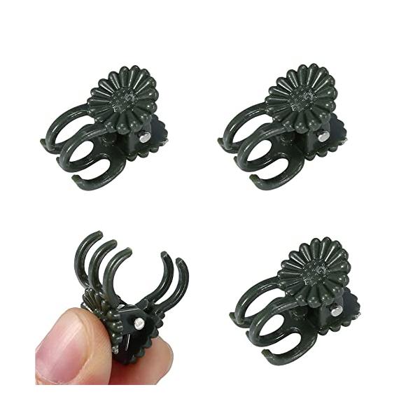 ガーデニングクリップは高品質のプラスチック製で、無毒で環境に優しく、丈夫で長持ち、花の茎を傷つけることはありません、素早く柔軟なリリースデザインで、植物や苗の茎を簡単かつ楽にサポートすることができます。蘭、苗、藤、トマト、茄子、ピーマン、キ...