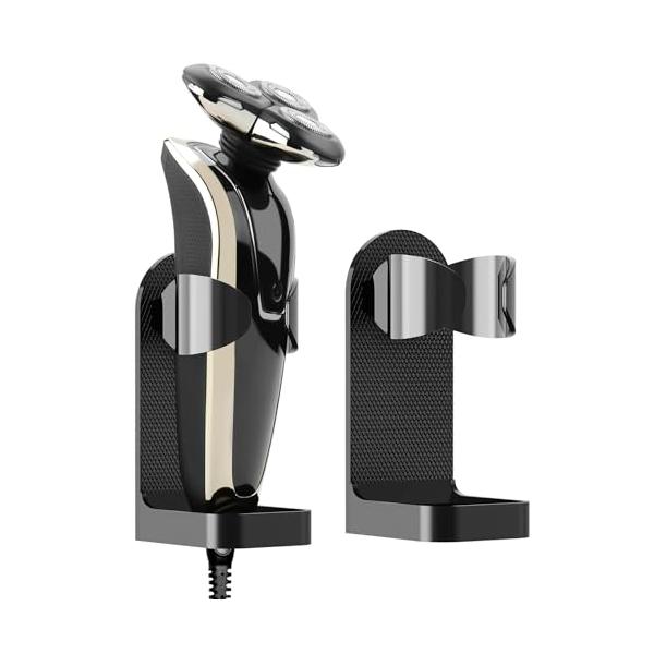 シェーバーホルダーはステンレス ABS 素材で作られており、軽量で防水性があり、頑丈で耐久性があります。 バスルームにぴったりフィットし、シェーバーをしっかりと保持します。両側に調節可能な留め金が付いた電気かみそりホルダーと、底に排水穴があ...