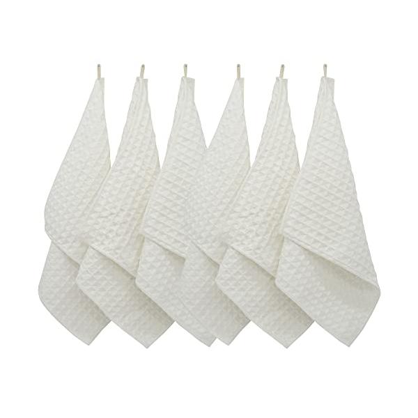 キッチンタオルの仕様 サイズ：約29*29cm　重さ：約30ｇ 1枚あたり  材質：テトロン80％*ナイロン20％ カラー：４色展開 ホワイト&amp;グレー&amp;ブルー&amp;ピンク  吸水 厚手 キッチンタオルは吸水性に優れたテト...