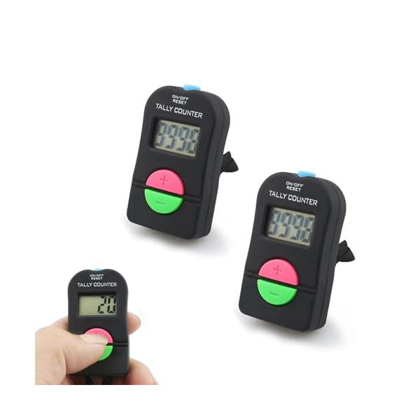 製品仕様 材質：ABSサイズ：約60 * 33 * 20mm、電圧：1.5V、最大カウント：0-9999 秒 、カラー：ブラック。 電池：LR44ボタン電池1個 実用的なツール これは実用的な4桁マニュアルカウンターです ピンクのプラスボタ...