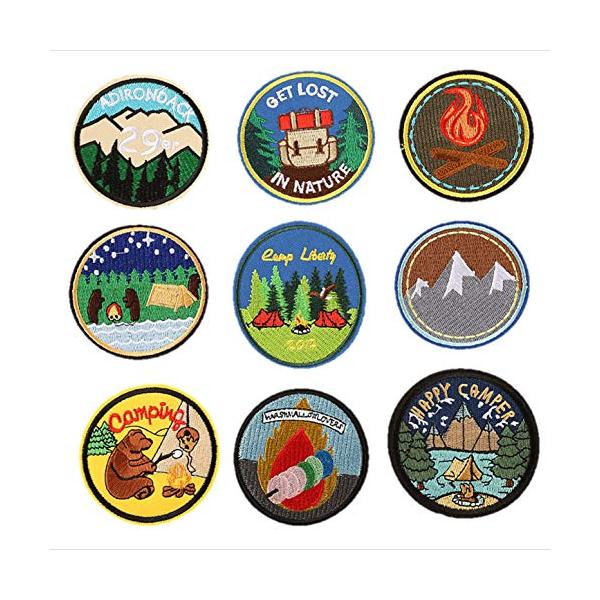 直径　約70mmホビー:手芸・画材:装飾材料:ワッペン・アップリケ:刺繍入りアップリケ