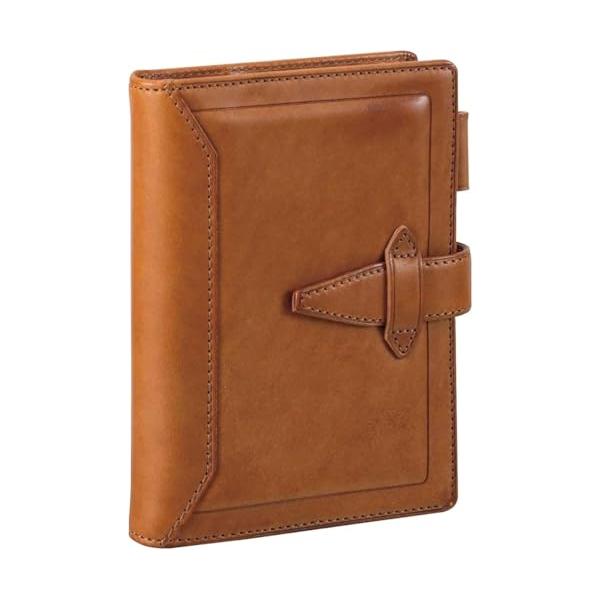 W10.5cm*H14.5cm*D3cmリング内径14mm可動式ペンホルダー材質:牛革製本体重量:188g文房具・オフィス用品:手帳・カレンダー:システム手帳